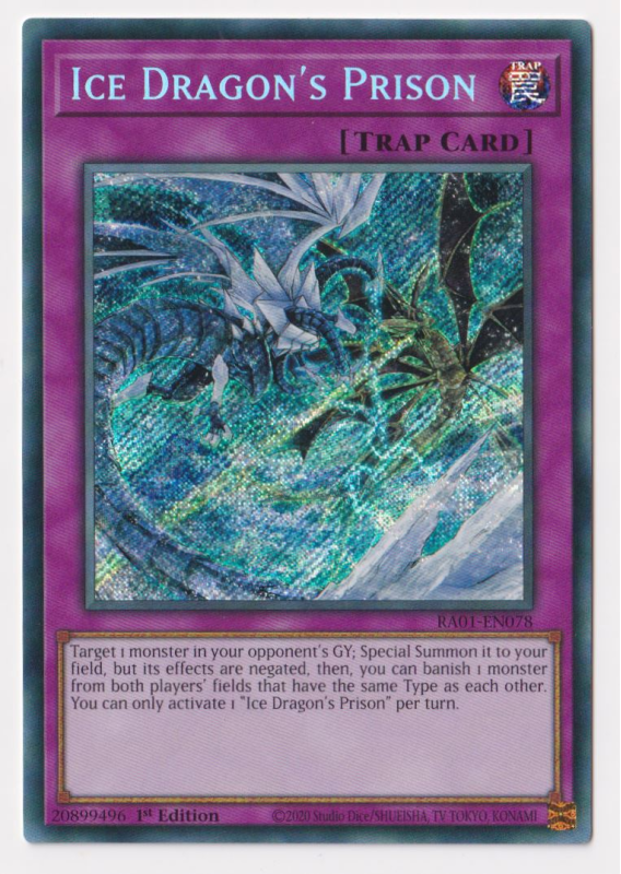 Ice Dragon's Prison (Secret Rare) : RA01-EN078 - Yu-Gi-Oh! Single Card