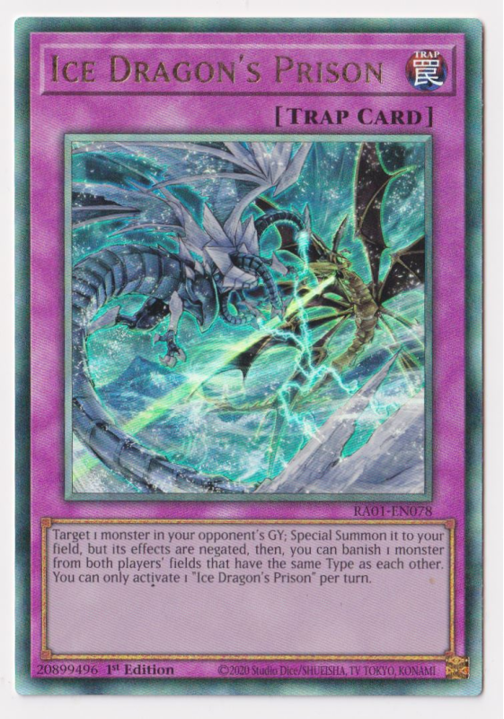 Ice Dragon's Prison (Ultimate Rare) : RA01-EN078 - Yu-Gi-Oh! Single Card