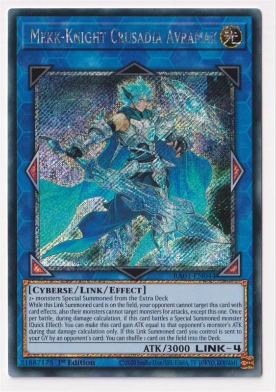 Mekk-Knight Crusadia Avramax (Platinum Secret Rare) : RA01-EN044 - Yu ...
