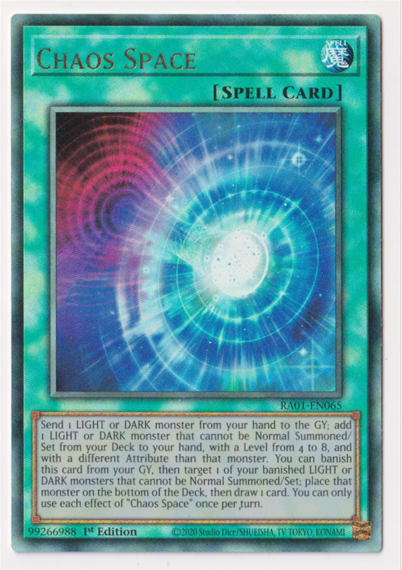Chaos Space (Ultimate Rare) : RA01-EN065 - Yu-Gi-Oh! Single Card