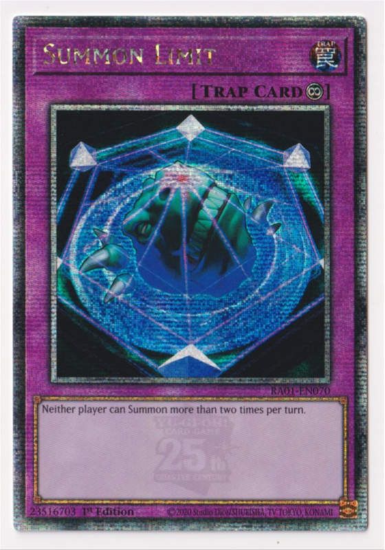 Summon Limit (Quarter Century Secret Rare) : RA01-EN070 - Yu-Gi-Oh ...
