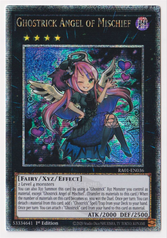 Ghostrick Angel of Mischief (Quarter Century Secret Rare) : RA01-EN036 ...