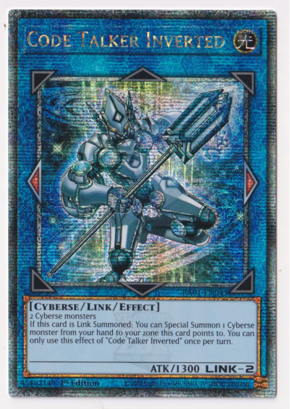 Code Talker Inverted (Quarter Century Secret Rare) : RA01-EN045 - Yu-Gi-Oh! Single Card