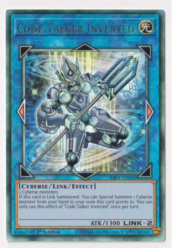 Code Talker Inverted (Ultimate Rare) : RA01-EN045 - Yu-Gi-Oh! Single Card