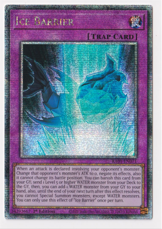 Ice Barrier (Quarter Century Secret Rare) : RA01-EN071 - Yu-Gi-Oh! Single Card