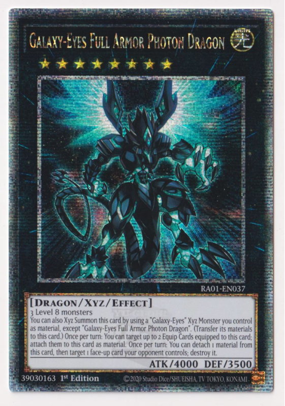 Galaxy-Eyes Full Armor Photon Dragon (Quarter Century Secret Rare) : RA01-EN037 - Yu-Gi-Oh ...