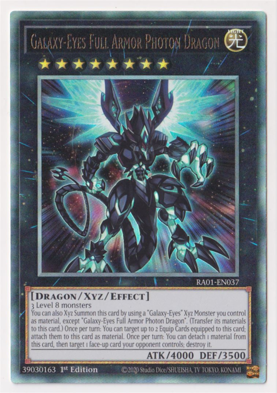 Galaxy-Eyes Full Armor Photon Dragon (Ultimate Rare) : RA01-EN037 - Yu-Gi-Oh! Single Card