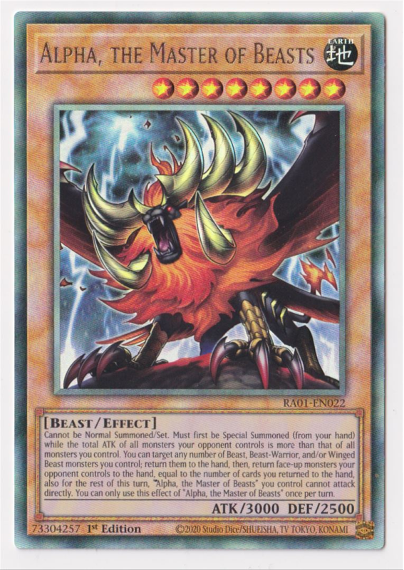 Alpha, the Master of Beasts (Ultimate Rare) : RA01-EN022 - Yu-Gi-Oh! Single Card