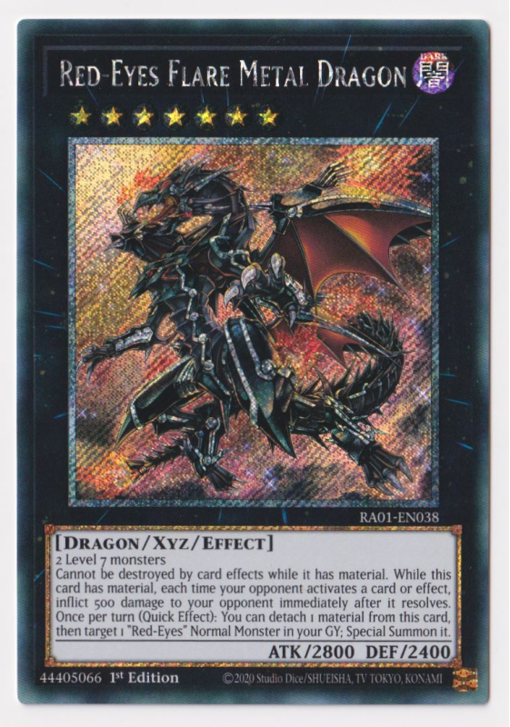 Red-Eyes Flare Metal Dragon (Platinum Secret Rare) : RA01-EN038 - Yu-Gi ...