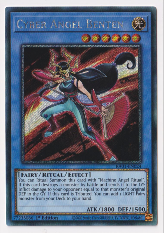 Cyber Angel Benten (Platinum Secret Rare) : RA01-EN024 - Yu-Gi-Oh ...