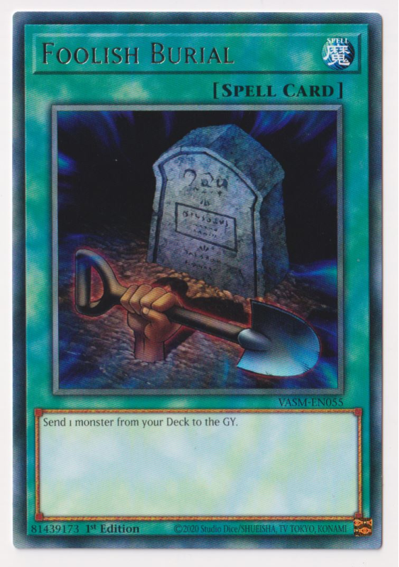 Foolish Burial (Rare) : VASM-EN055 - Yu-Gi-Oh! Single Card