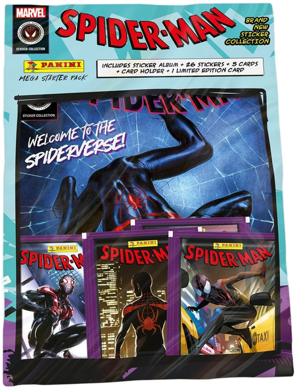 Spider-Verse Sticker and Trading Card Collection - Starter Pack
