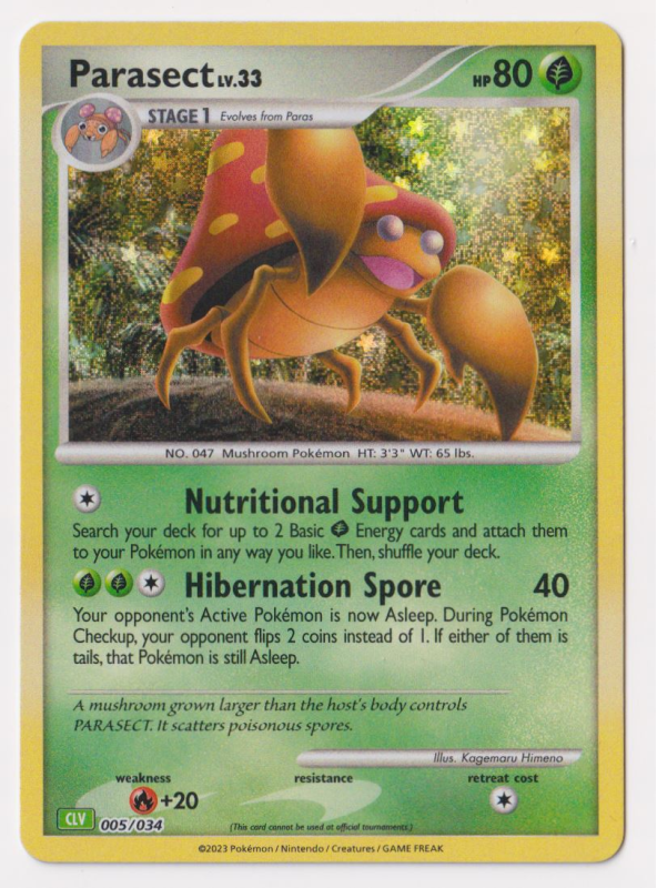 Parasect : Venusaur & Lugia ex Deck - Pokemon Trading Card Game Classic ...