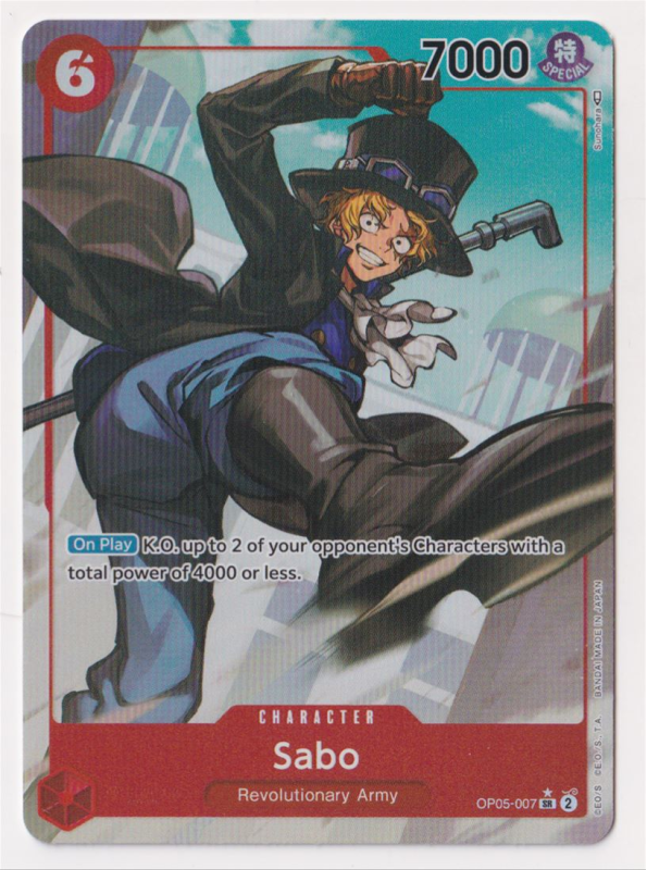 Sabo (ALTERNATE ART) : OP05-007 AWAKENING OF THE NEW ERA - One Piece ...