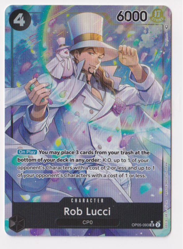 Rob Lucci (ALTERNATE ART) : OP05-093 AWAKENING OF THE NEW ERA - One ...