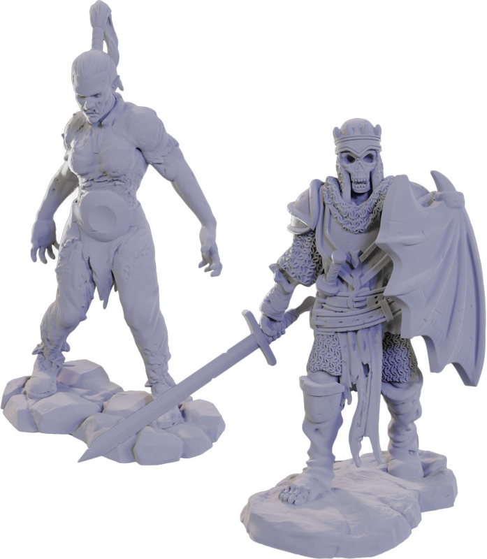 Pathfinder Deep Cuts Unpainted Miniatures: Plague Zombie & Skeletal ...