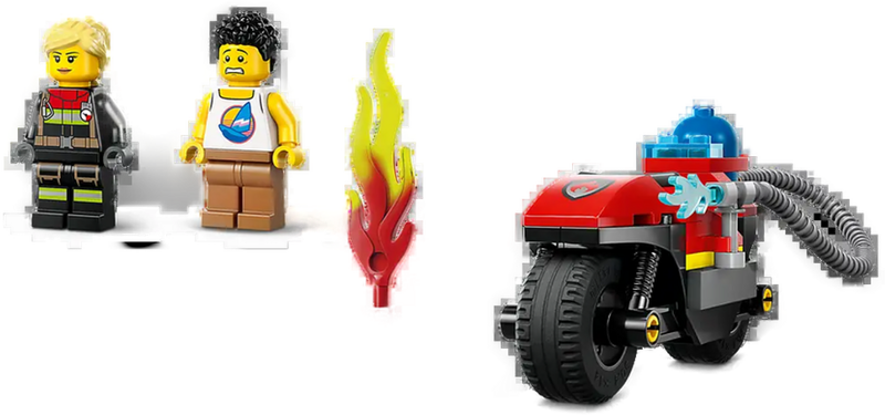 Fire Rescue Motorcycle | LEGO | 60410 | Chaos Cards