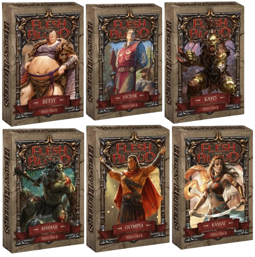 Flesh and Blood: Heavy Hitters Blitz Deck Set of 6