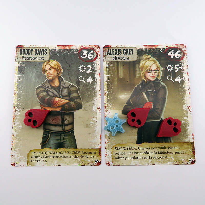 Wound & frostbite tokens for Dead of Winter - 30 pieces