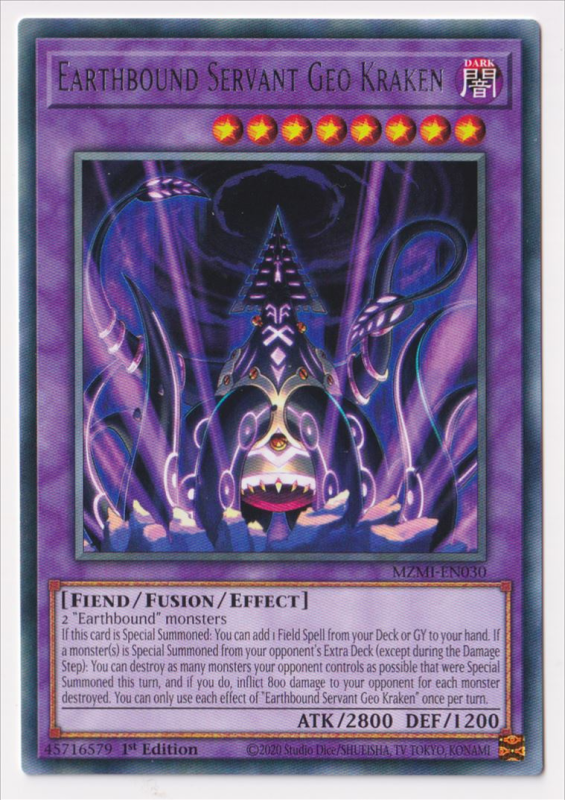 Earthbound Servant Geo Kraken (Rare) : MZMI-EN030 - Yu-Gi-Oh! Single Card