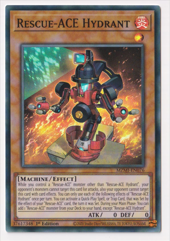 Rescue Ace Hydrant Super Rare Mzmi En076 Yu Gi Oh Single Card