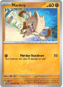 Mankey : SCARLET AND VIOLET - PALDEAN FATES 45/091 - Pokemon Single Card