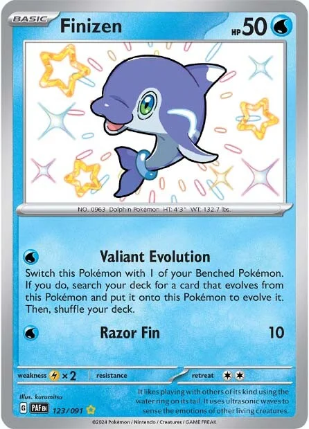 Finizen : SCARLET AND VIOLET - PALDEAN FATES 123/091 - Pokemon Single Card