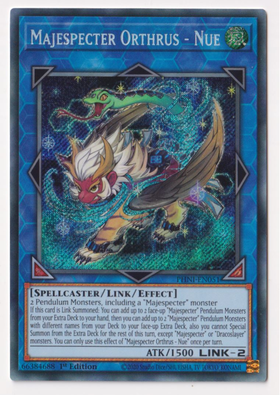 Majespecter Orthrus - Nue Secret Rare : PHNI-EN051 - Yu-Gi-Oh! Single Card