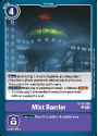 Mist Barrier : BT15-098 EXCEED APOCALYPSE - Digimon Card Game Single Card