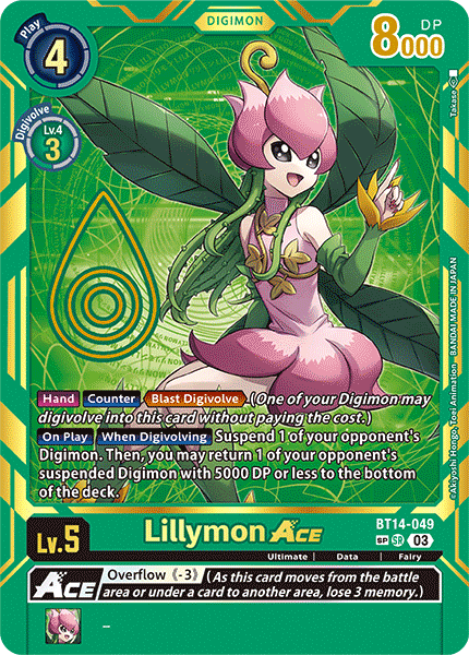 Lillymon ACE (ALTERNATIVE ART) : BT14-049 EXCEED APOCALYPSE - Digimon ...