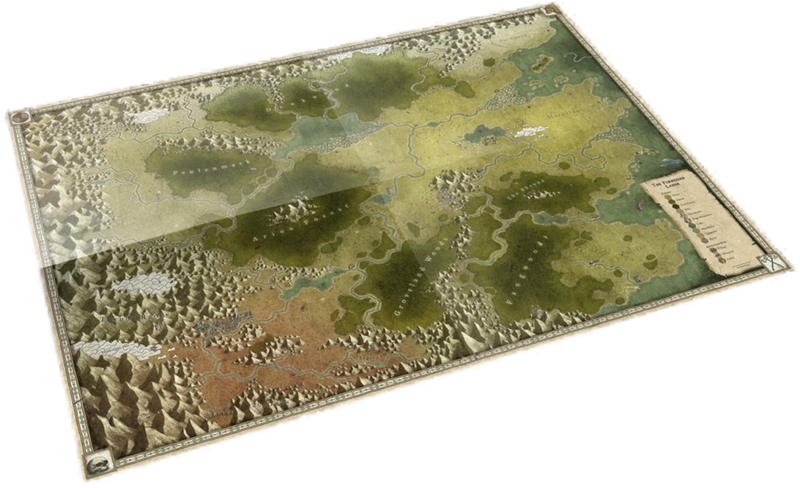 Forbidden Lands: Map & Sticker Set | Chaos Cards