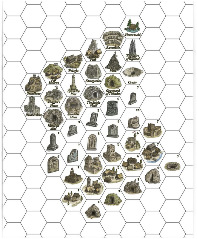 Forbidden Lands: Map & Sticker Set | Chaos Cards