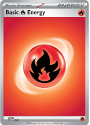 Basic Fire Energy : SCARLET AND VIOLET - Pokemon Single Card