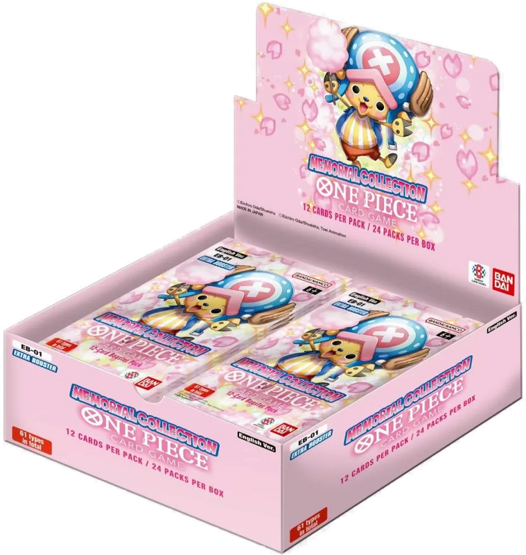 One Piece Card Game - Extra Booster Memorial Collection Booster Display ...