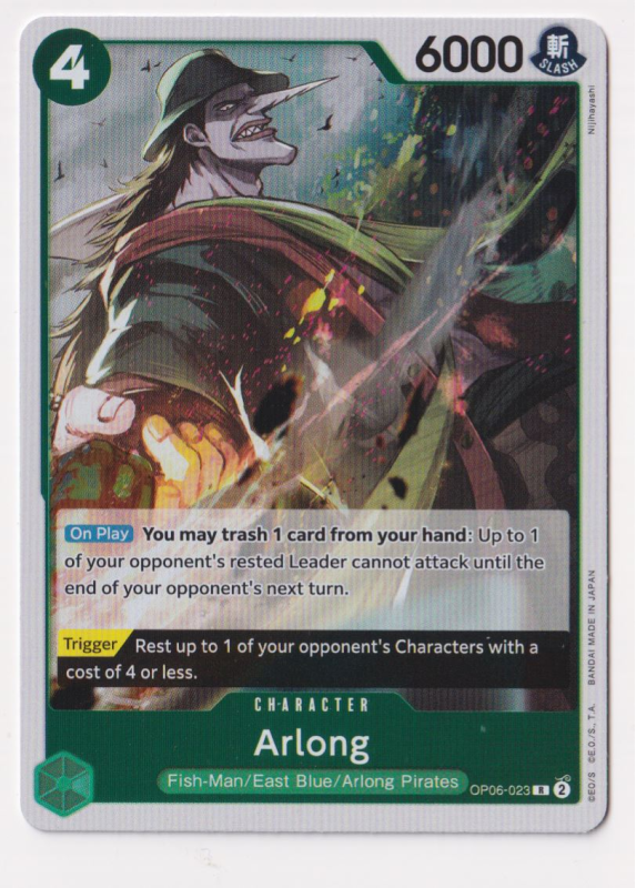 Arlong : OP06-023 WINGS OF THE CAPTAIN - One Piece Single Card