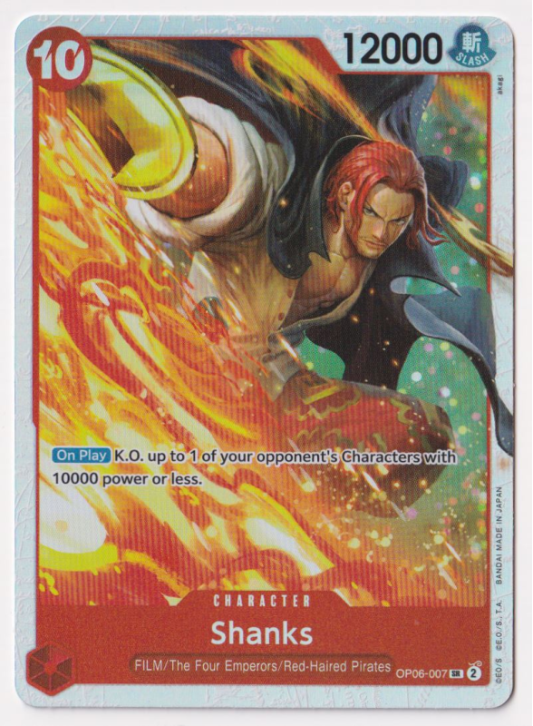 Shanks : OP06-007 WINGS OF THE CAPTAIN - One Piece Single Card