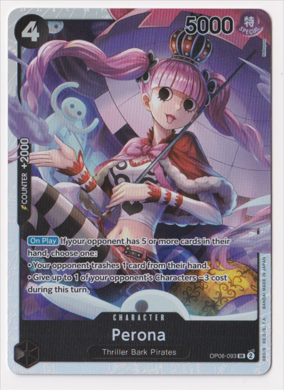 Perona : OP06-093 WINGS OF THE CAPTAIN - One Piece Single Card