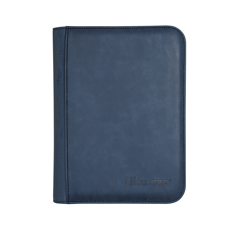 Ultra Pro Suede Collection Zippered 4-Pocket Premium PRO-Binder - Sapphire