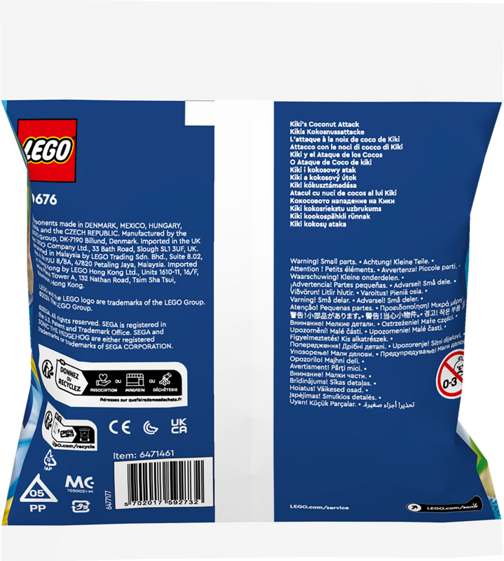 Sonic the Hedgehog Kiki's Coconut Attack | LEGO | 30676