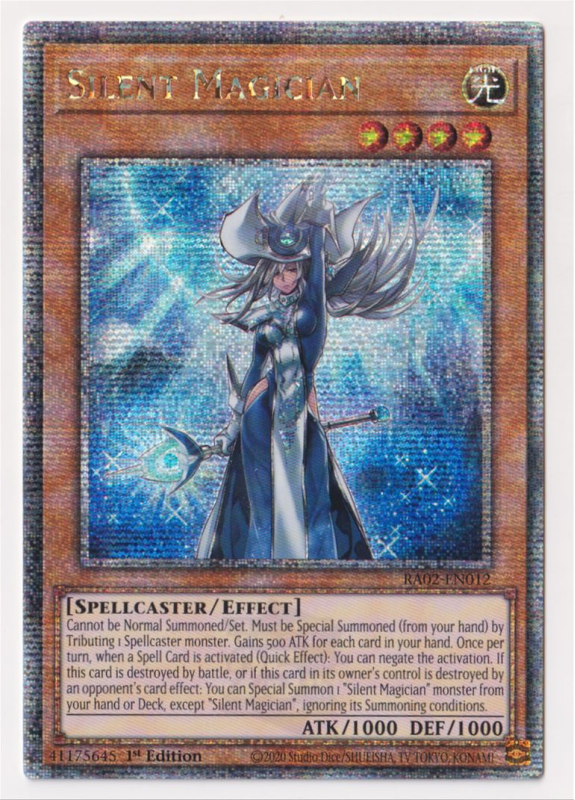 Silent Magician (Quarter Century Secret Rare) : RA02-EN012 - Yu-Gi-Oh! Single Card