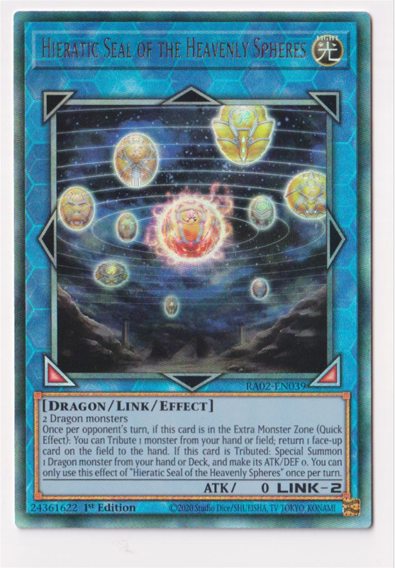Hieratic Seal of the Heavenly Spheres (Ultimate Rare) : RA02-EN039 - Yu ...