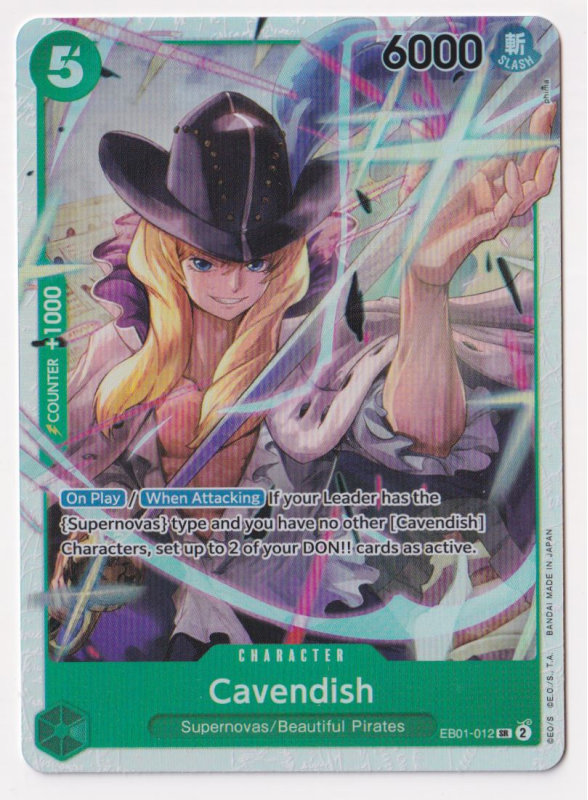 Cavendish : EB01-012 EXTRA BOOSTER MEMORIAL COLLECTION - One Piece Single Card