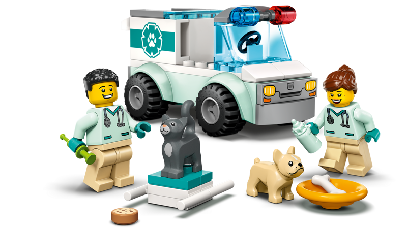 LEGO 60382 City Vet Van Rescue toy Animals Playset for kids