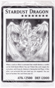 Stardust Dragon (OVERSIZED) - Yu-Gi-Oh! Promo Card