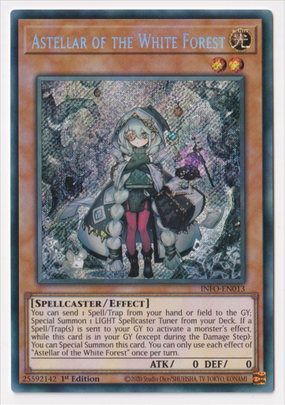 Astellar of the White Forest (Secret Rare) : INFO-EN013 - Yu-Gi-Oh! Single Card