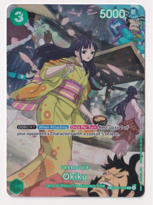 Okiku : OP01-035 500 YEARS IN THE FUTURE - One Piece Single Card