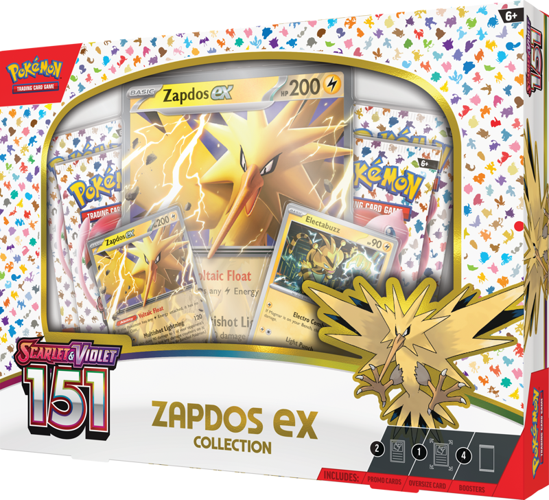 Pokemon Scarlet & Violet 151 Zapdos EX Collection Box