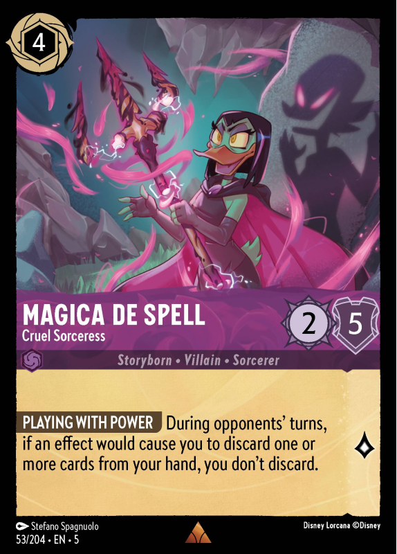 Magica de Spell - Cruel Sorceress : 053/204 SHIMMERING SKIES - Disney ...