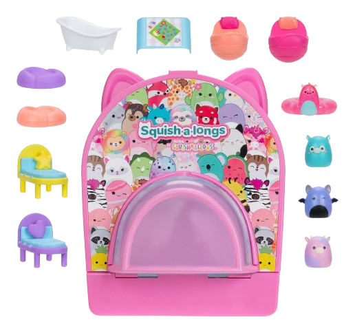 Squishmallow Squish-A-Longs Party Pack: On the Go Playset