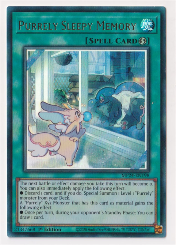 Purrely Sleepy Memory (Ultra Rare) : MP24-EN198 - Yu-Gi-Oh! Single Card